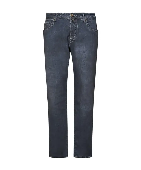 Jacob Cohen Nick Mid-rise Slim-fit Jeans - Black