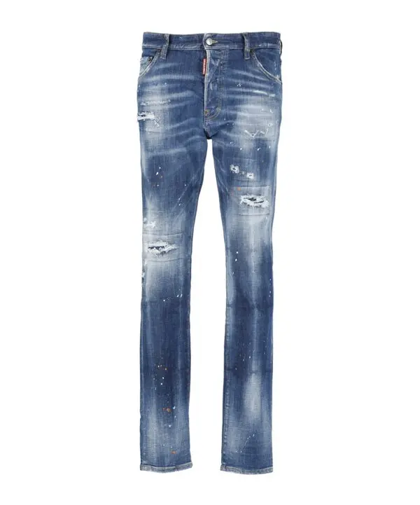 Dsquared2 Cool Guy Distressed Skinny-cut Jeans - Blue