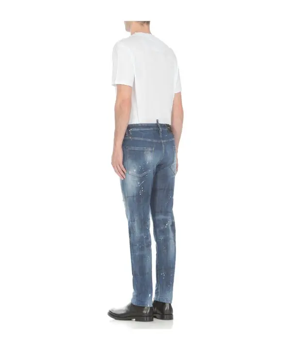 Dsquared2 Cool Guy Distressed Skinny-cut Jeans - Blue
