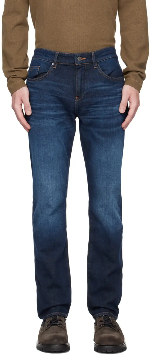 Hugo Boss Washed Straight-leg Jeans
