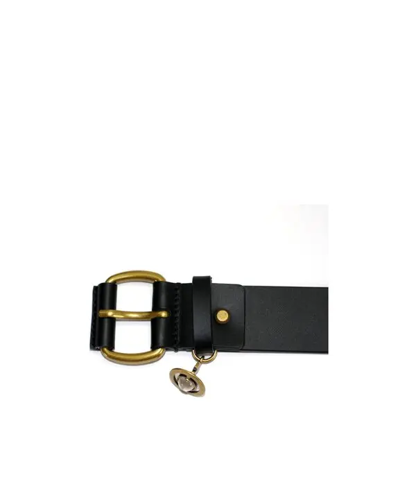 VIVIENNE WESTWOOD Wide Alex Charm Leather Belt