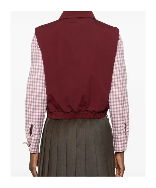 Miu Miu Logo-embroidered Zipped Gilet