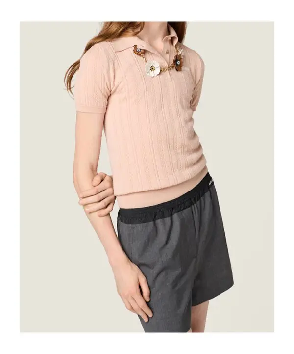Miu Miu Cashmere Polo Sweater