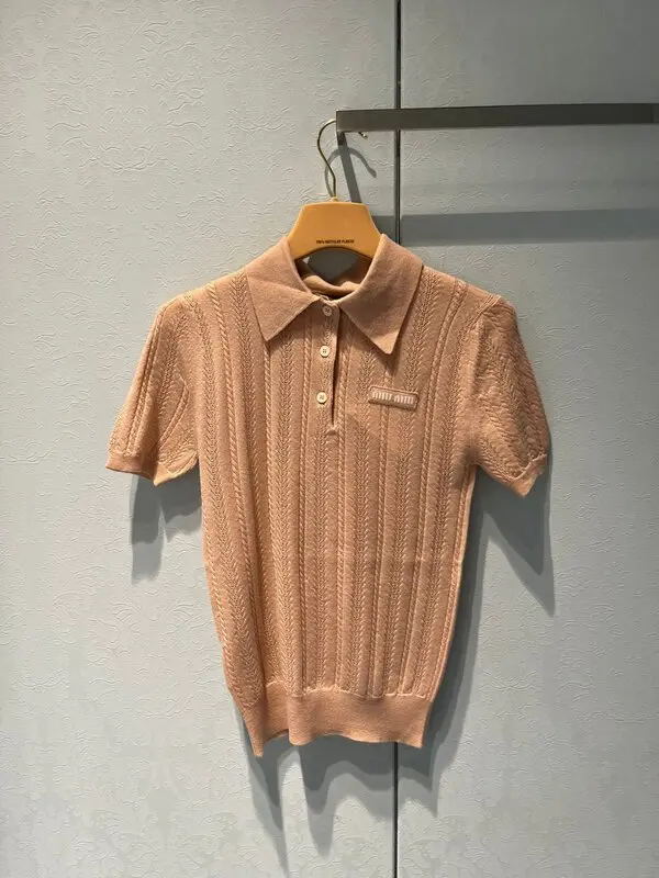 Miu Miu Cashmere Polo Sweater