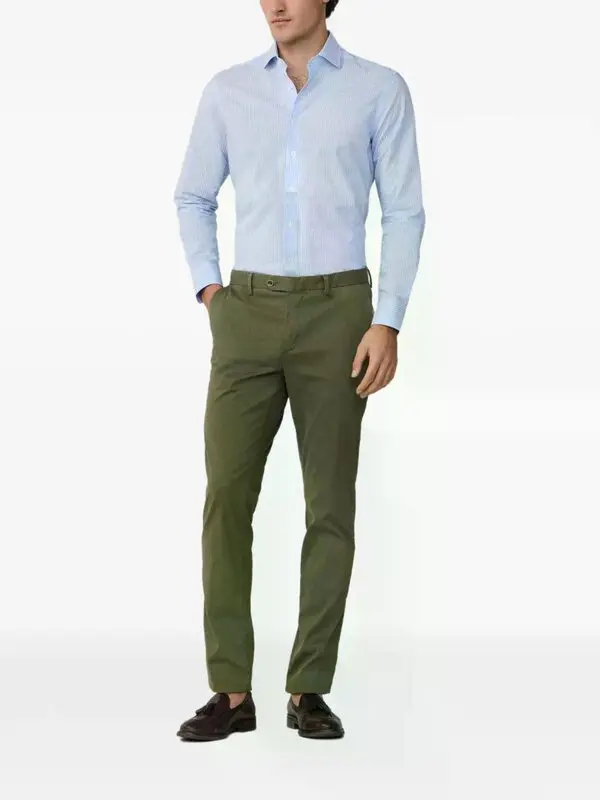 HACKETT LONDON Bengal-stripe Knightsbridge-collar Shirt