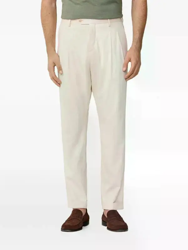 HACKETT LONDON Eton Double-pleat Trousers