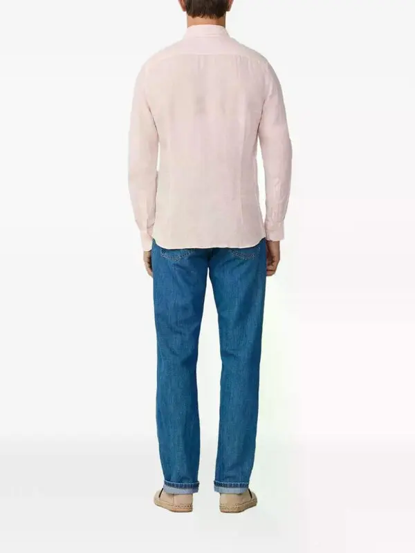 HACKETT LONDON Kent Cutaway-collar Linen Shirt