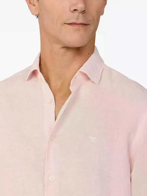 HACKETT LONDON Kent Cutaway-collar Linen Shirt