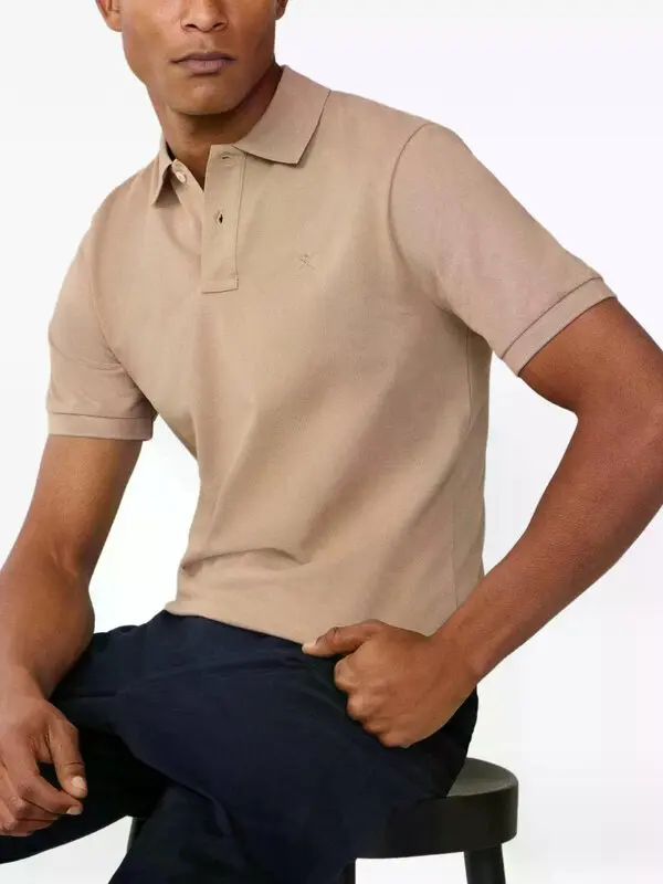 HACKETT LONDON Embroidered-logo Slim-fit Polo Shirt