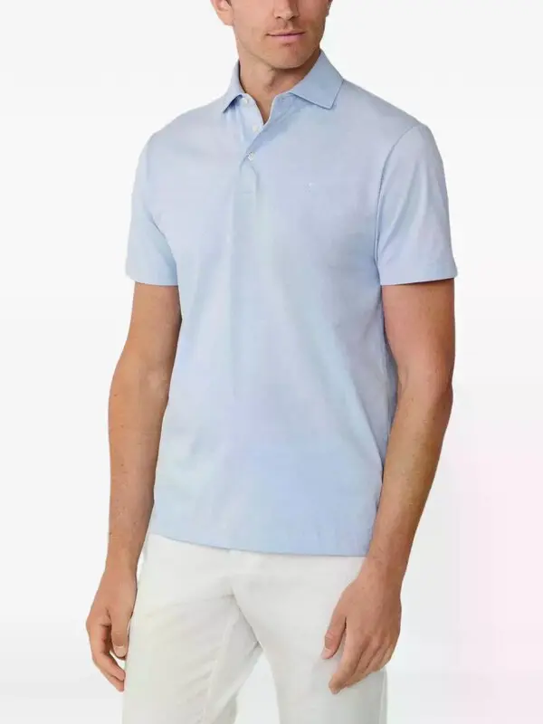 HACKETT LONDON Embroidered Cotton Polo Shirt