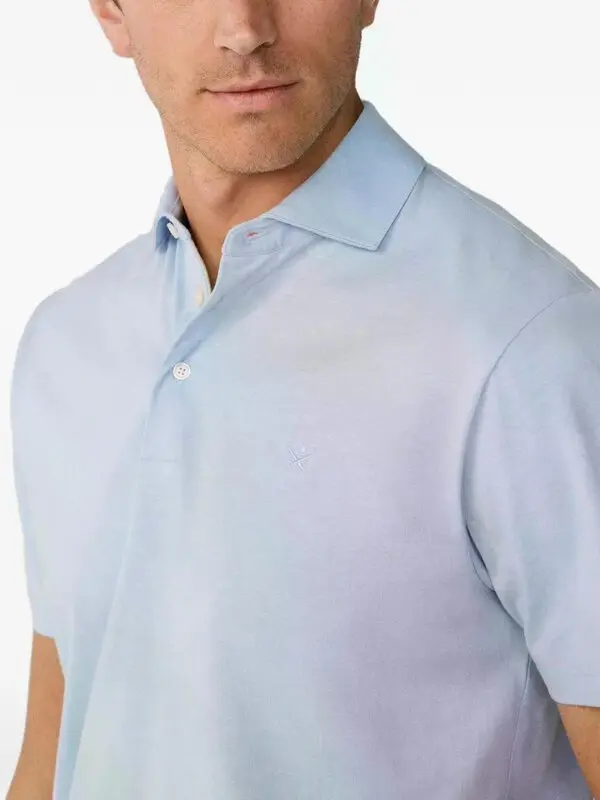 HACKETT LONDON Embroidered Cotton Polo Shirt