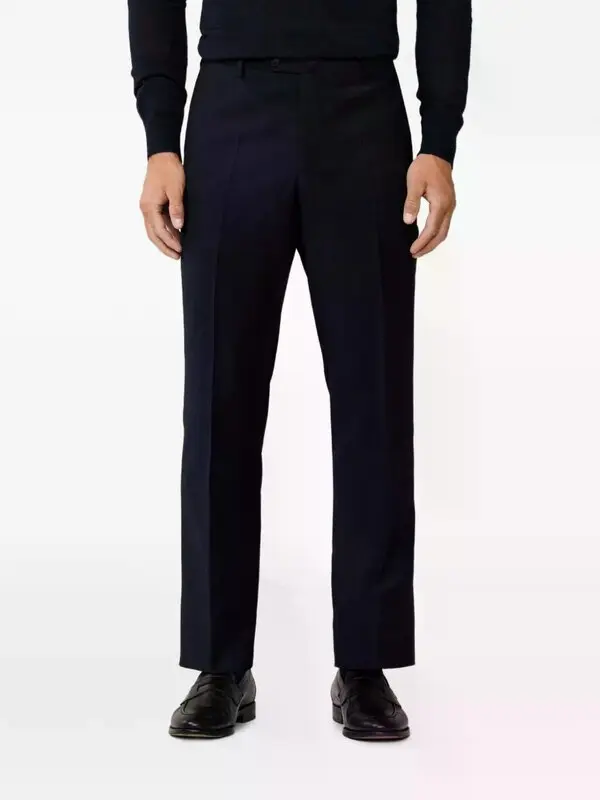 HACKETT LONDON Woven Wool Trousers Made In England