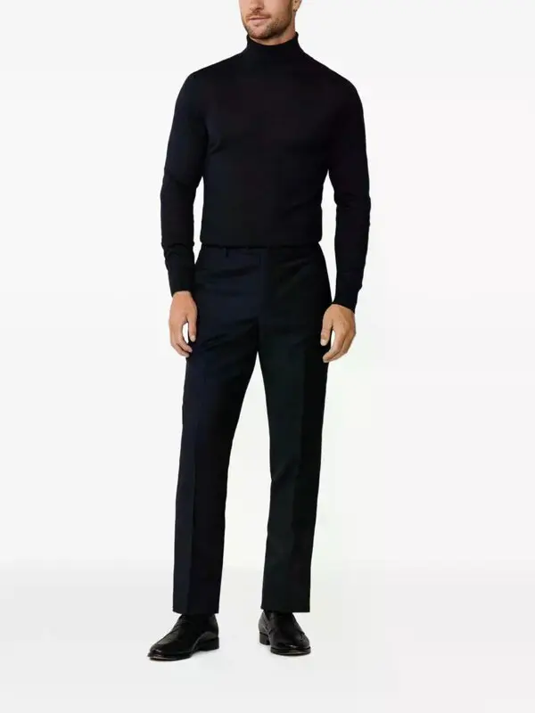 HACKETT LONDON Woven Wool Trousers Made In England