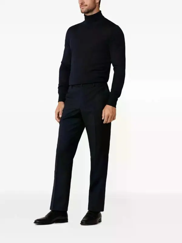 HACKETT LONDON Woven Wool Trousers Made In England