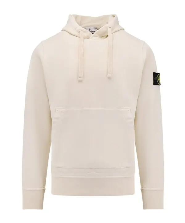 Stone Island Patch Detail Hooded Sweatshirt