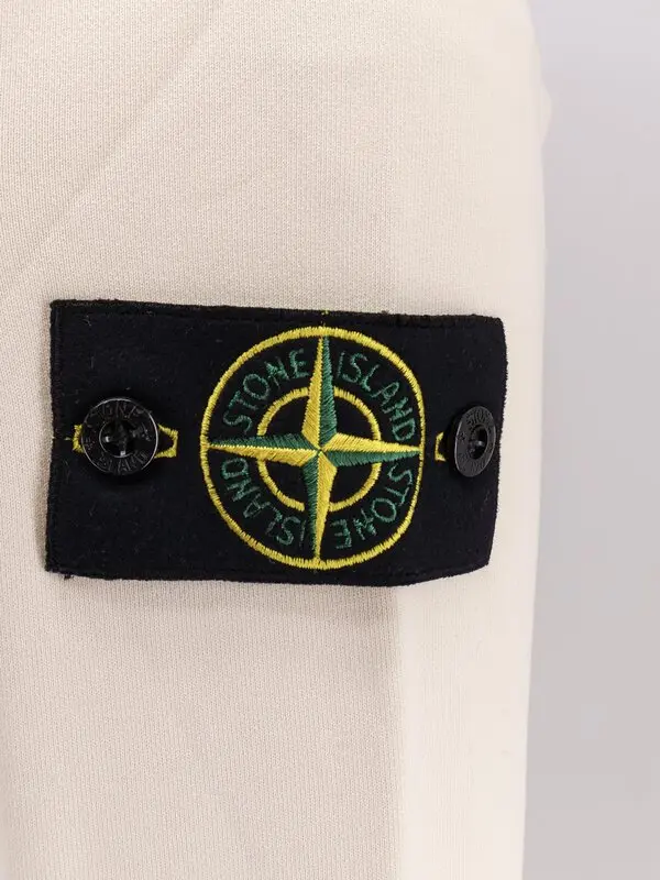 Stone Island Patch Detail Hooded Sweatshirt
