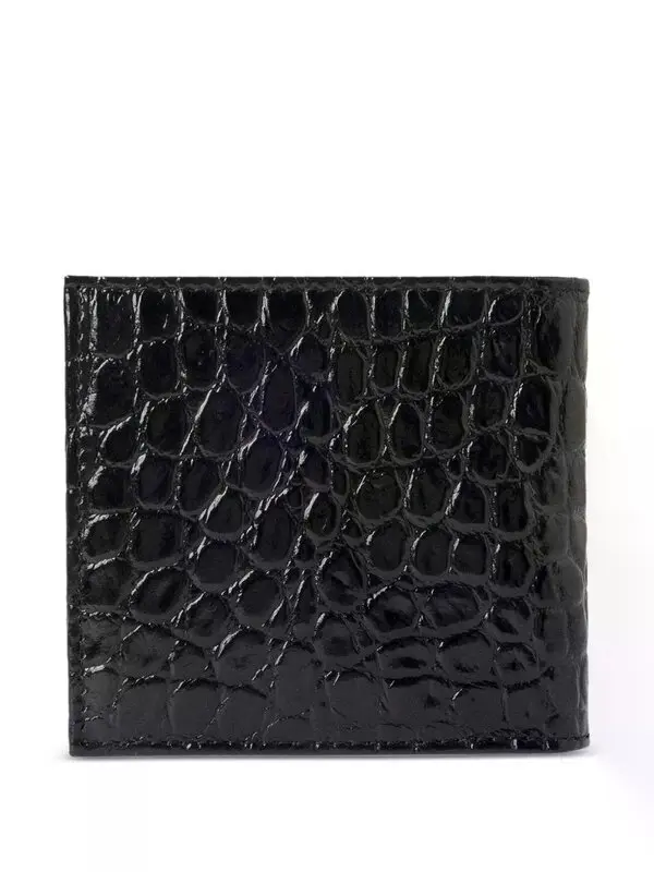 HACKETT LONDON Croc-stamped Billfold Wallet