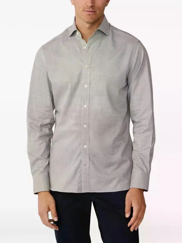 HACKETT LONDON Puppytooth-pattern Shirt