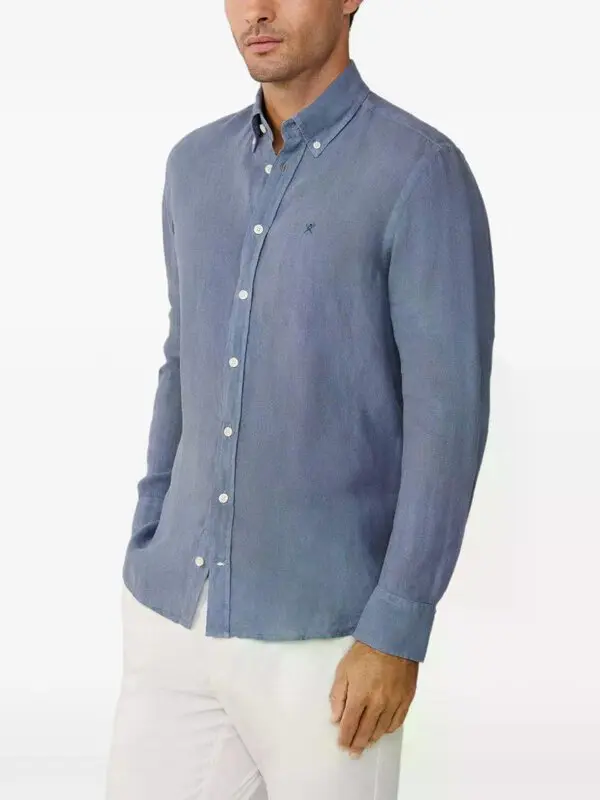 HACKETT LONDON Brompton Button-down Linen Shirt
