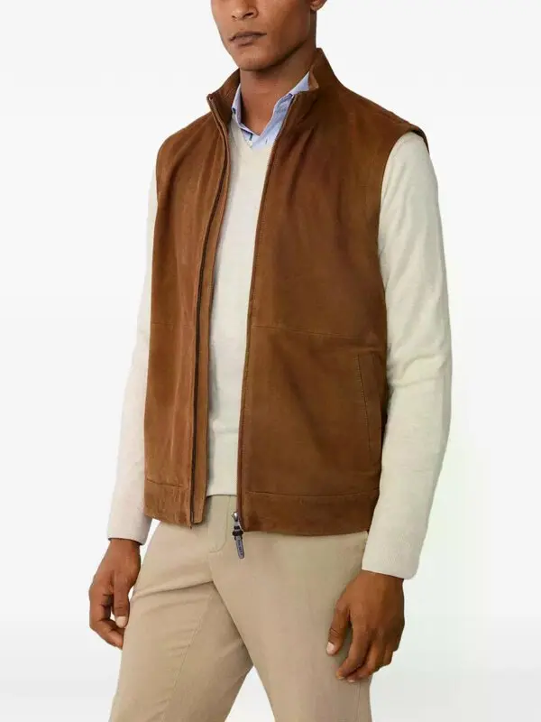 HACKETT LONDON Suede Gilet
