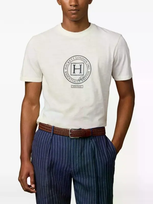 HACKETT LONDON Heritage H Logo-print T-shirt