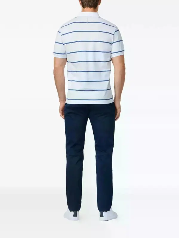 HACKETT LONDON Striped Pique Polo Shirt