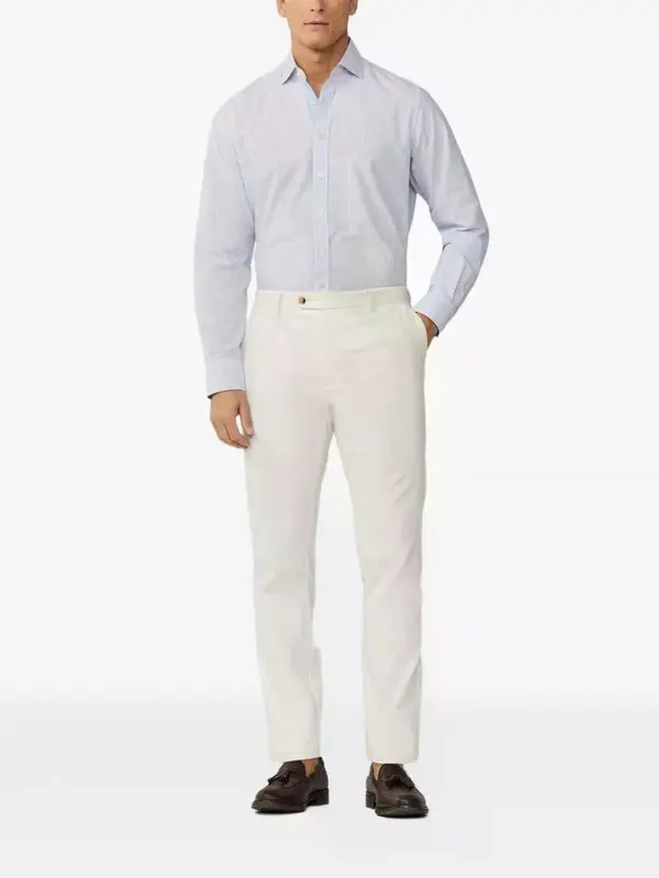 HACKETT LONDON Striped Kent-collar Shirt