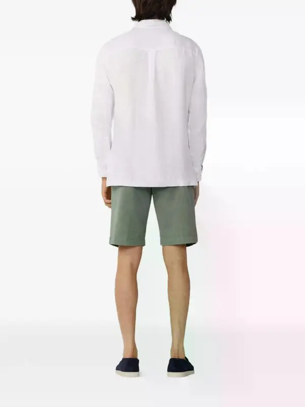 HACKETT LONDON Linen Half-placket Shirt