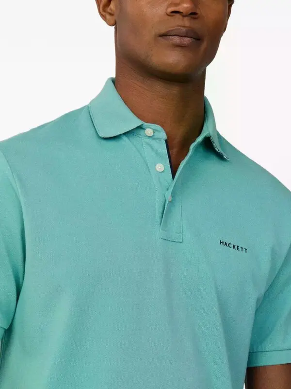 HACKETT LONDON Embroidered Pique Polo Shirt