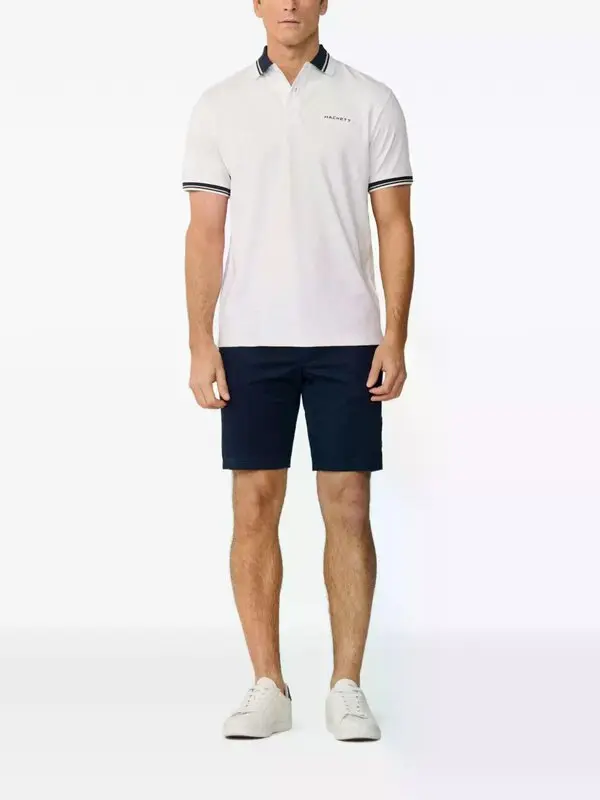 HACKETT LONDON Tipping-detail Polo Shirt
