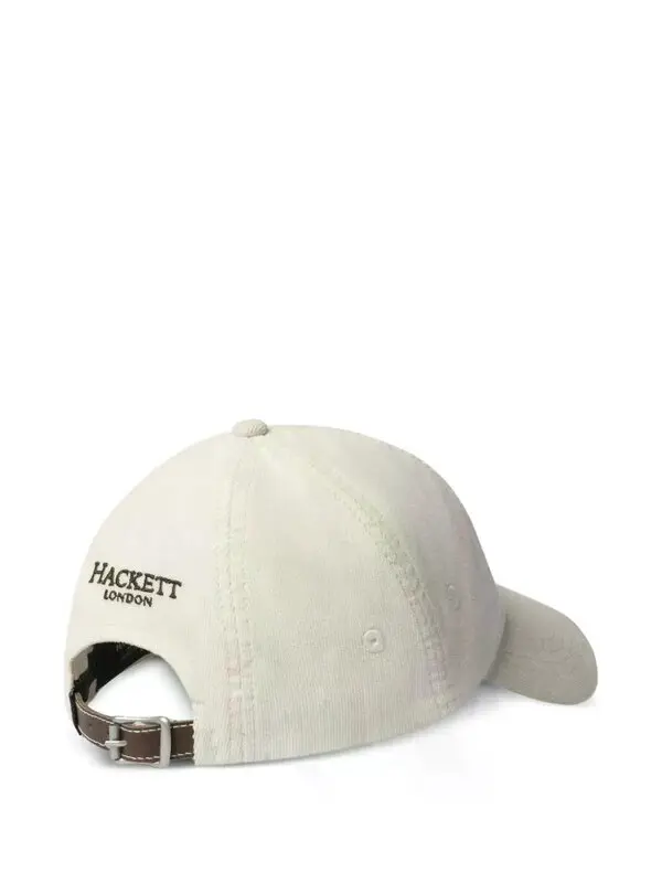 HACKETT LONDON Corduroy Embroidered-logo Cap