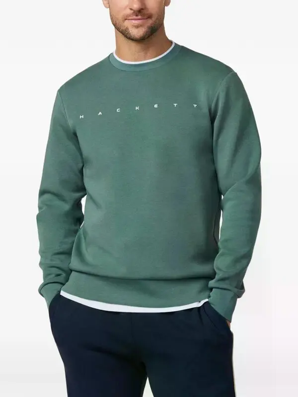 HACKETT LONDON Logo-print Crew-neck Sweater