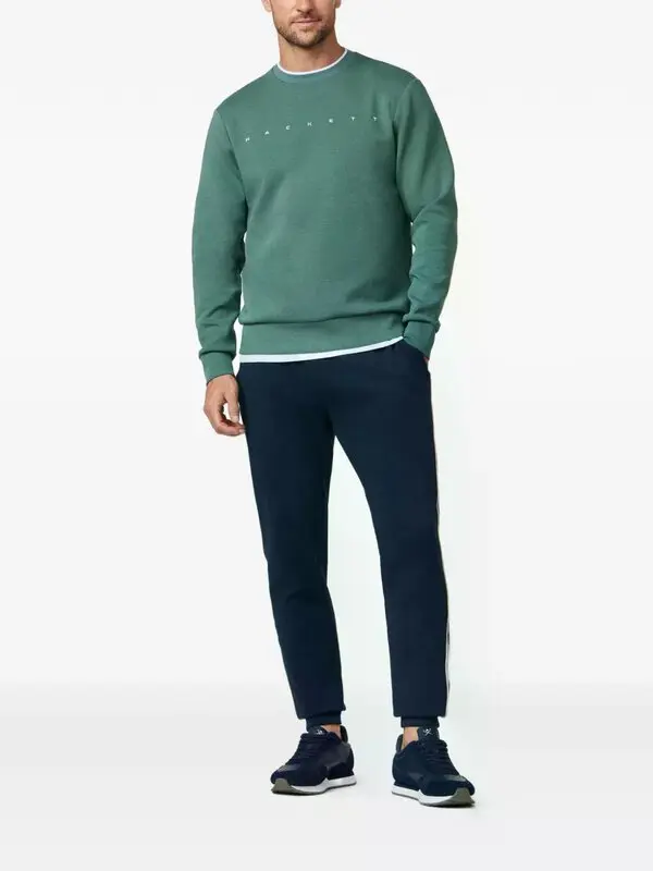 HACKETT LONDON Logo-print Crew-neck Sweater