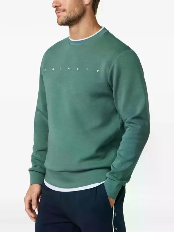 HACKETT LONDON Logo-print Crew-neck Sweater