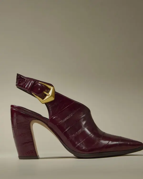 Vince Camuto Baylez Buckled Mule - Pomegranate