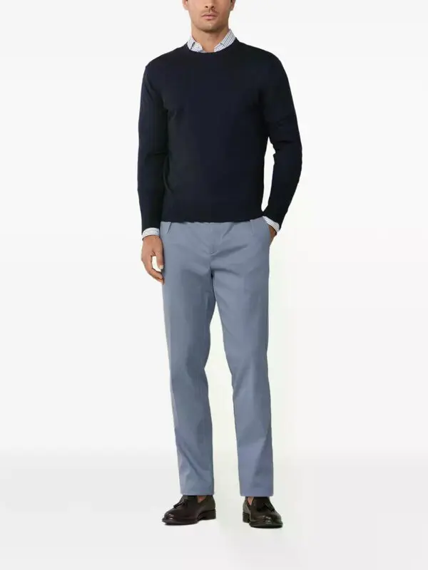 HACKETT LONDON Elbow-patch Crew-neck Sweater