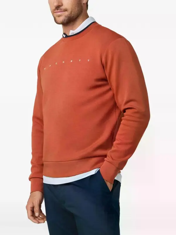 HACKETT LONDON Logo-print Crew-neck Sweater