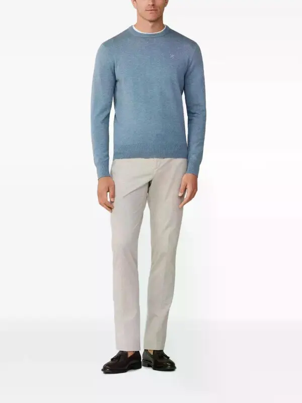 HACKETT LONDON Embroidered Crew-neck Sweater