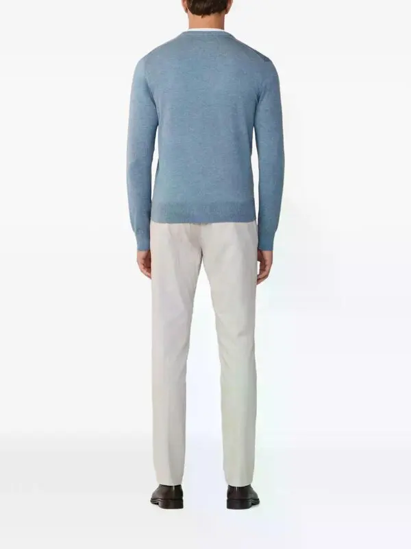 HACKETT LONDON Embroidered Crew-neck Sweater