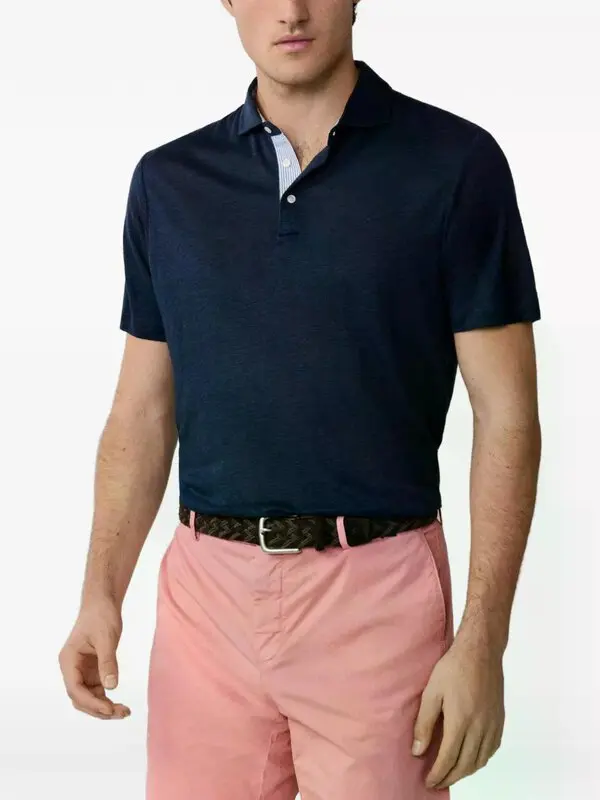 HACKETT LONDON Linen Polo Shirt
