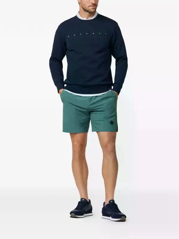 HACKETT LONDON Logo-print Crew-neck Sweater