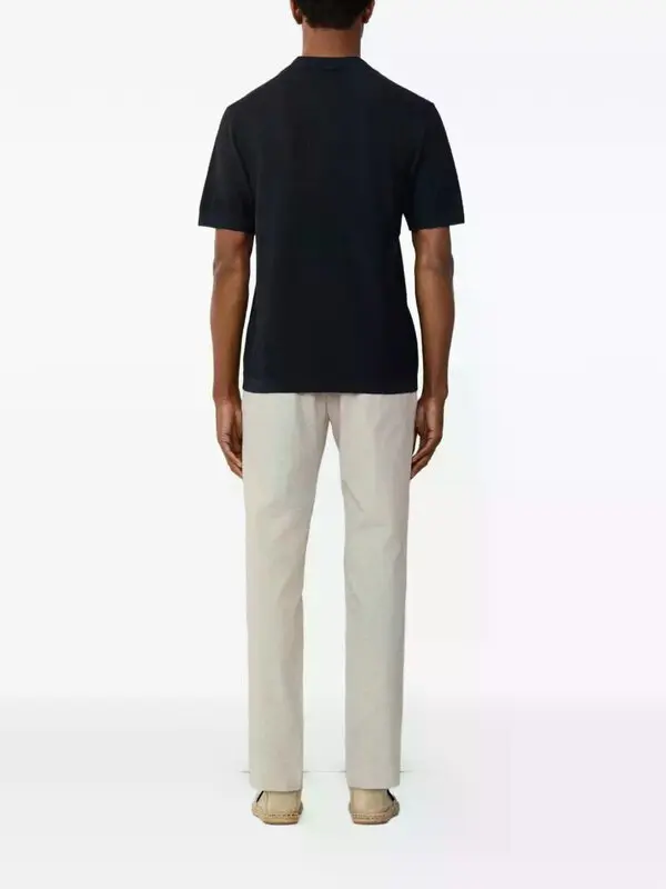 HACKETT LONDON Textured-knitted T-shirt