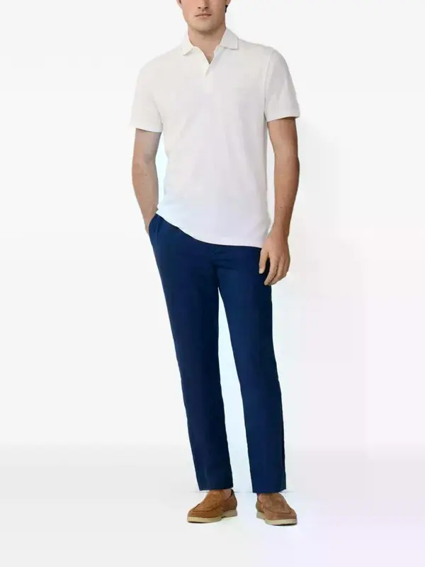 HACKETT LONDON Garment-dyed Pique-knit Polo Shirt