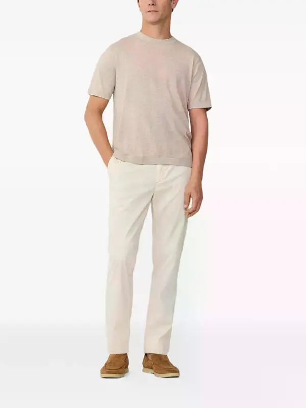 HACKETT LONDON Cotton-linen Knit T-shirt