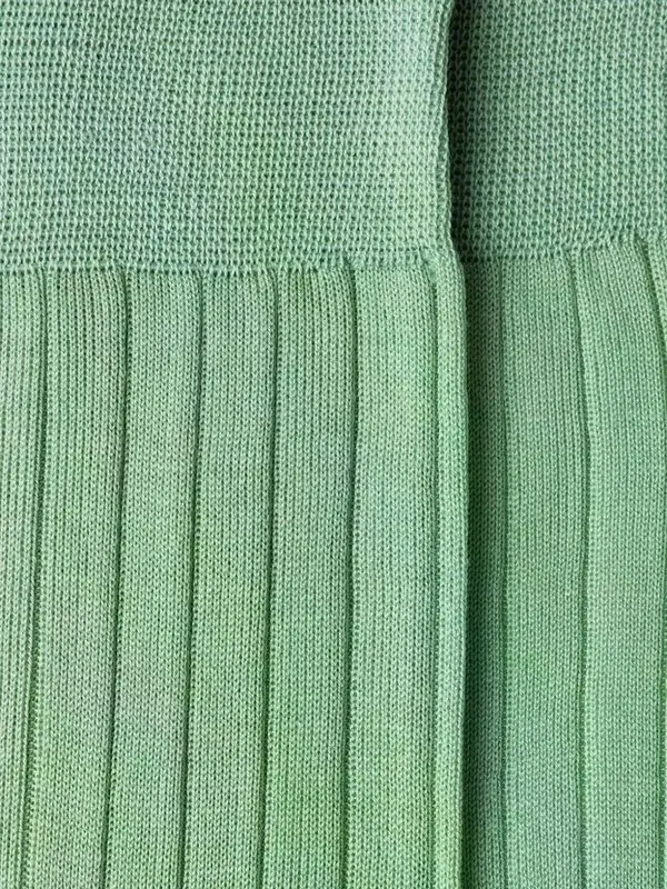 HACKETT LONDON Ribbed-knit Contrast-heel Socks