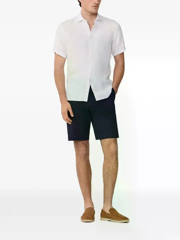 HACKETT LONDON Logo-embroidered Short-sleeve Shirt