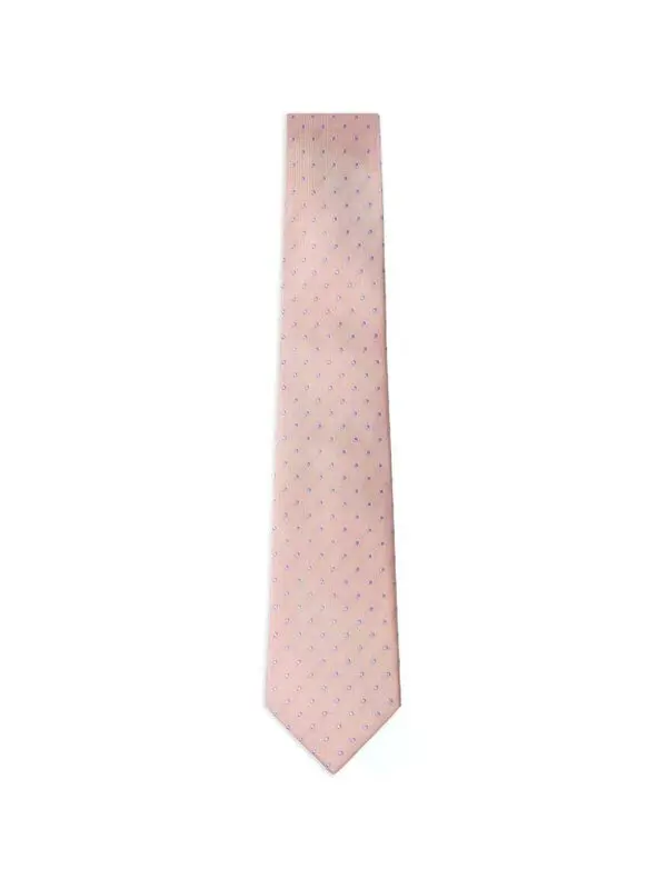 HACKETT LONDON Mayfair Dot Silk Tie - Pink