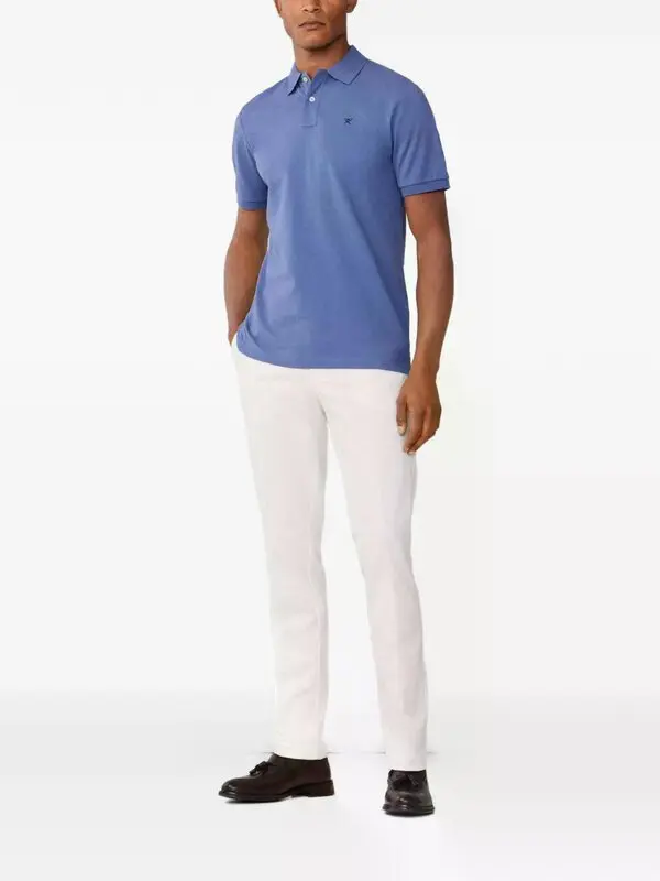 HACKETT LONDON Logo-embroidered Slim-fit Polo Shirt