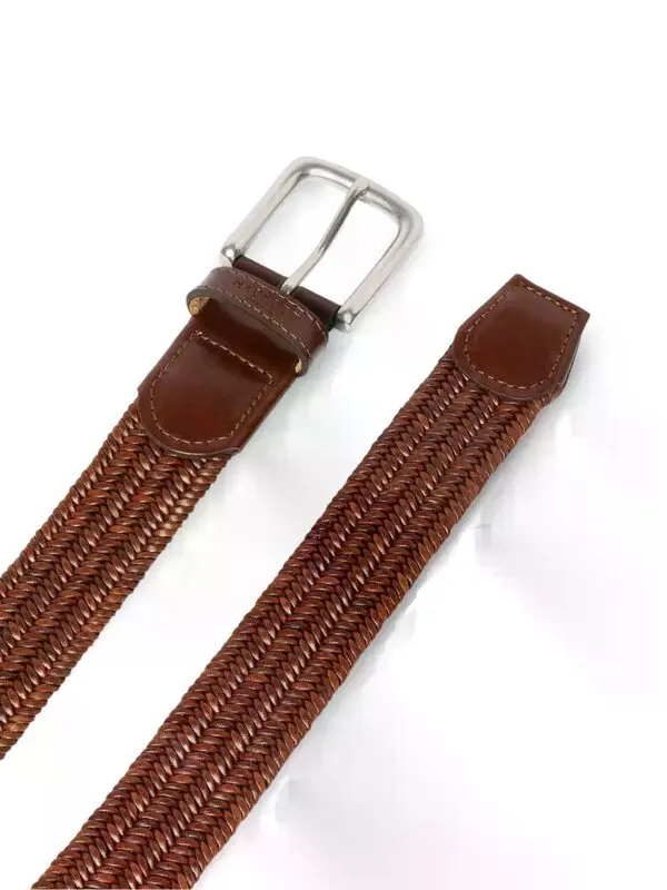 HACKETT LONDON Braided Leather Belt