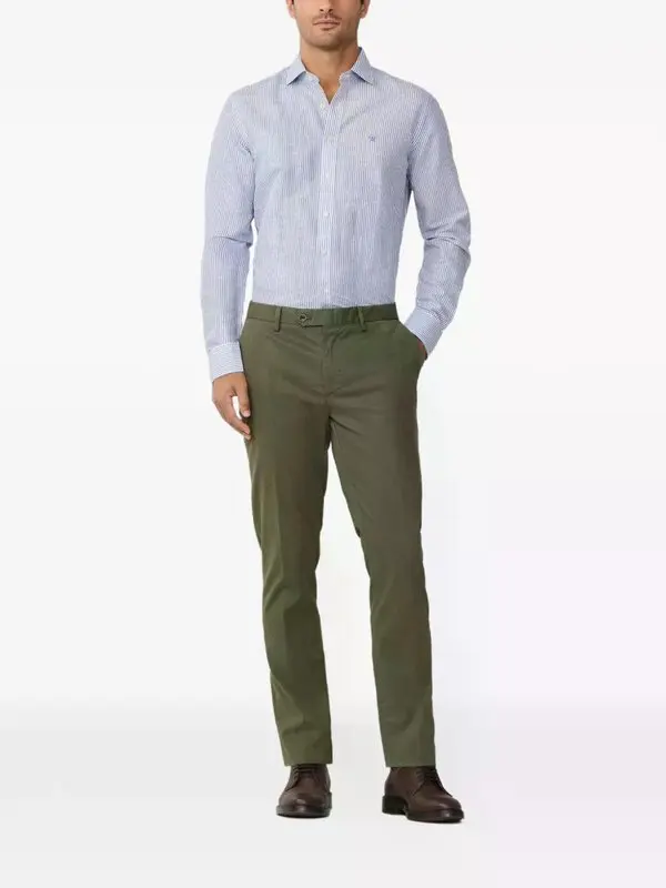 HACKETT LONDON Bengal-stripe Kent-collar Shirt